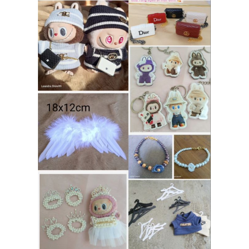 Branded Labubu Bags, Wings, Pouch, u/ Labubu, Bao Ao, Lila Zoo, Baby ...