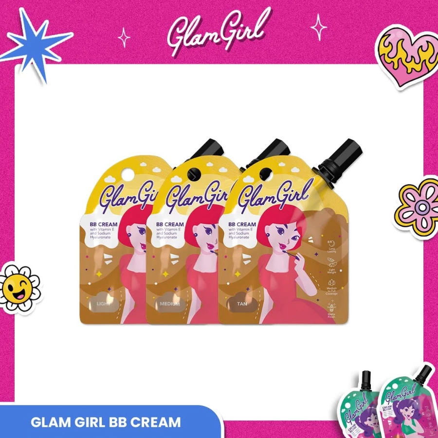 Madame Gie x Glam Girl - Make up BB Cream Base Decorative Hyaluronate ...