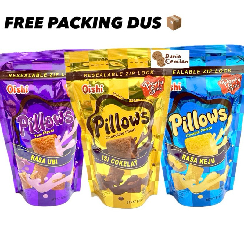 Oishi PILLOWS Pouch 100gr Various Flavors - Delicious Extruded Snacks ...