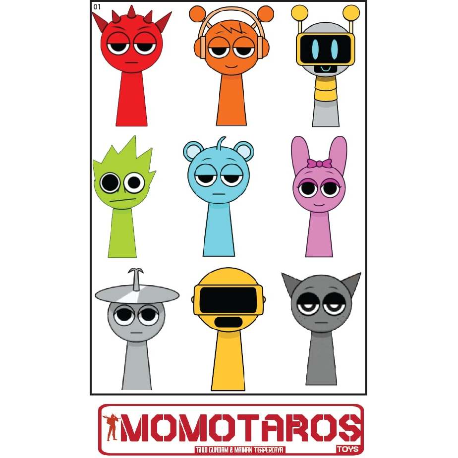 Sprunki game Sticker 1 pc | Shopee Philippines