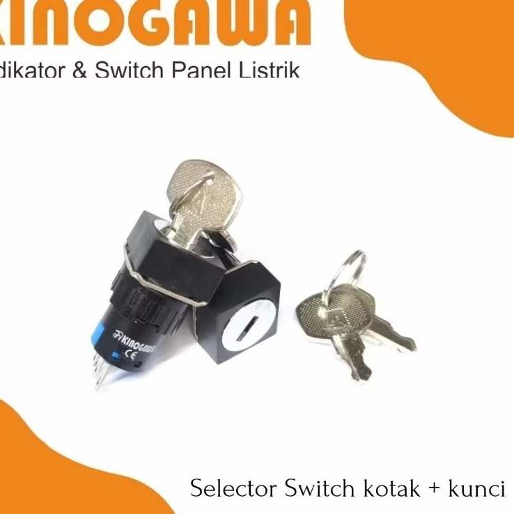 Selector Switch Box + Key 16mm 2 positions KINOGAWA | Shopee Philippines