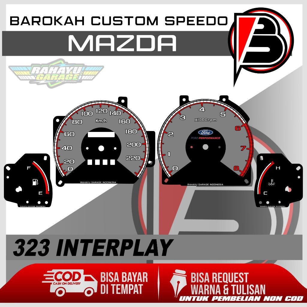 Mazda 323 INTERPLAY CUSTOM SPEEDOMETER BOARD | Shopee Philippines