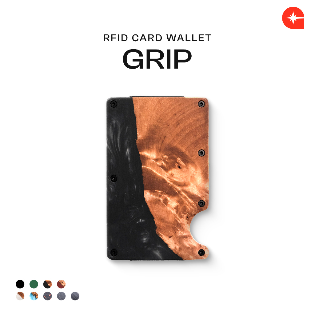 Grip v3 RFID Elastic Card Wallet (with Money Clip) | Shopee Philippines
