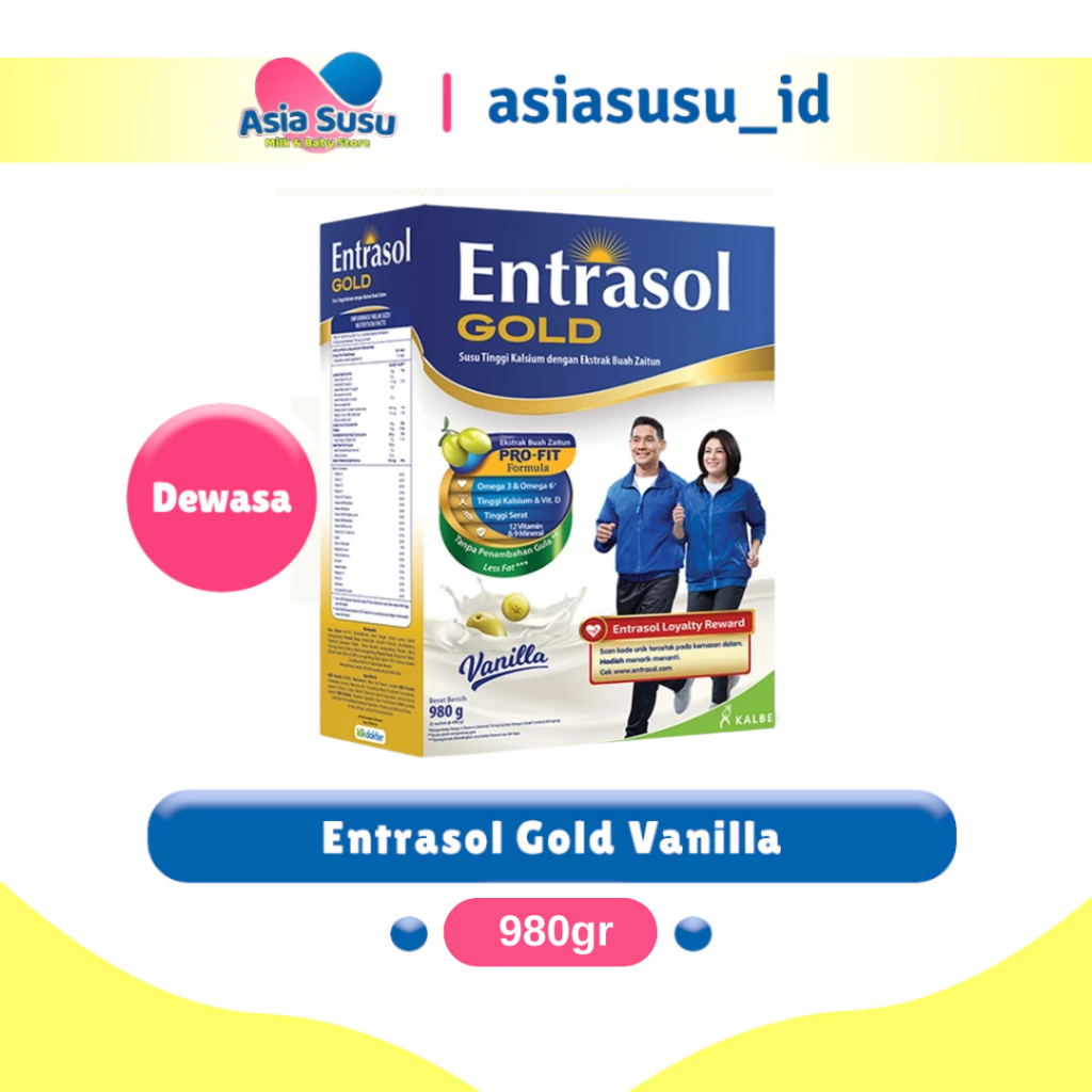 Entrasol Gold Vanilla 980gr - Maintains Bone Density and Health ...
