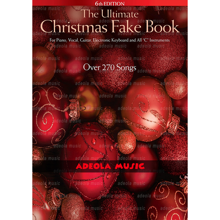 Christmas Keyboard BOOK / (K-24) THE ULTIMATE CHRISTMAS FAKE BOOK – 6th ...