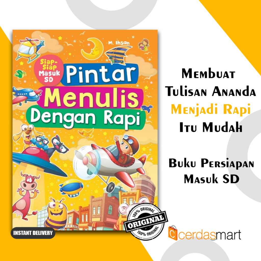 Children's ACTIVITY BOOK LEARNING FOR PAUD KINDERGARTEN SMART WRITING ...