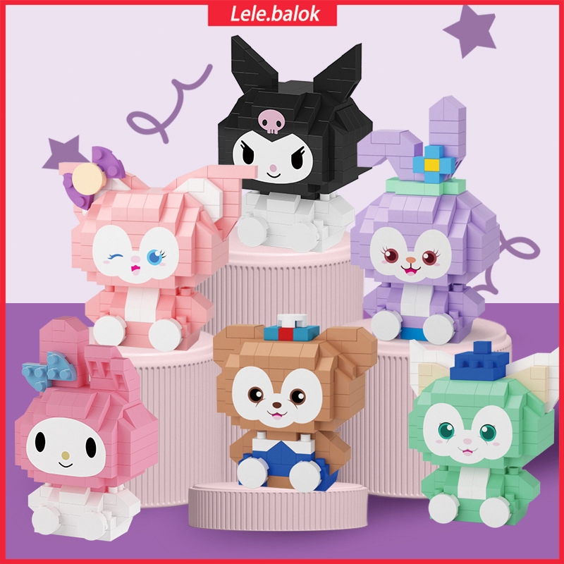 Lele Toys Bricks lego kuromi DIY Nano Block Cute DIY 3D Puzzle Cartoon ...
