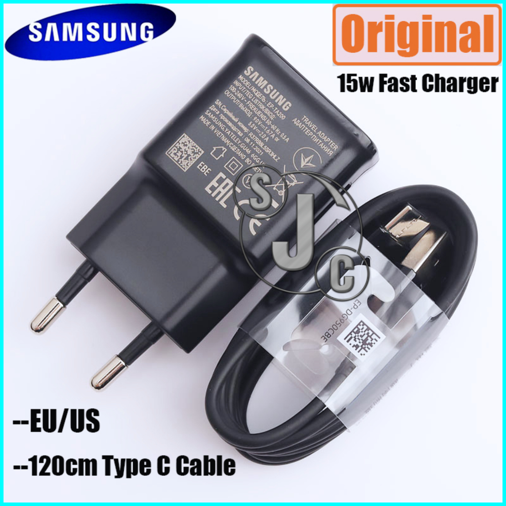 100% Original Samsung Charger M20 M30 A20 A30 A50 Usb Type C Fast ...