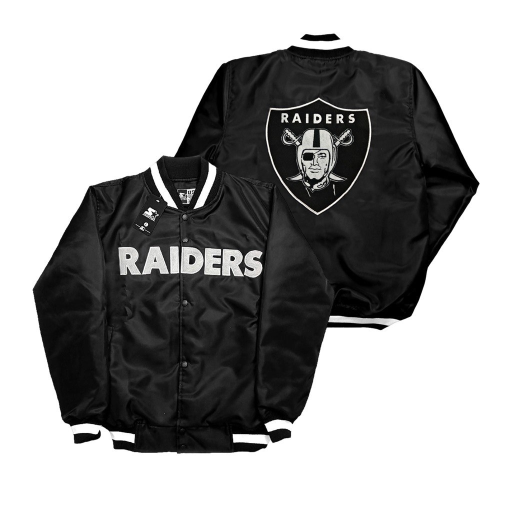 HITAM Original Black Varsity Raider Jacket for Men and Women | Shopee ...