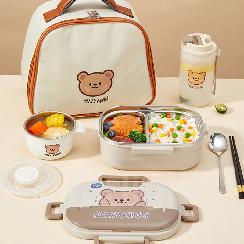 Starlight 2 Layer Stainless Steel Lunch Box / Aesthetic Seamless Lunch ...