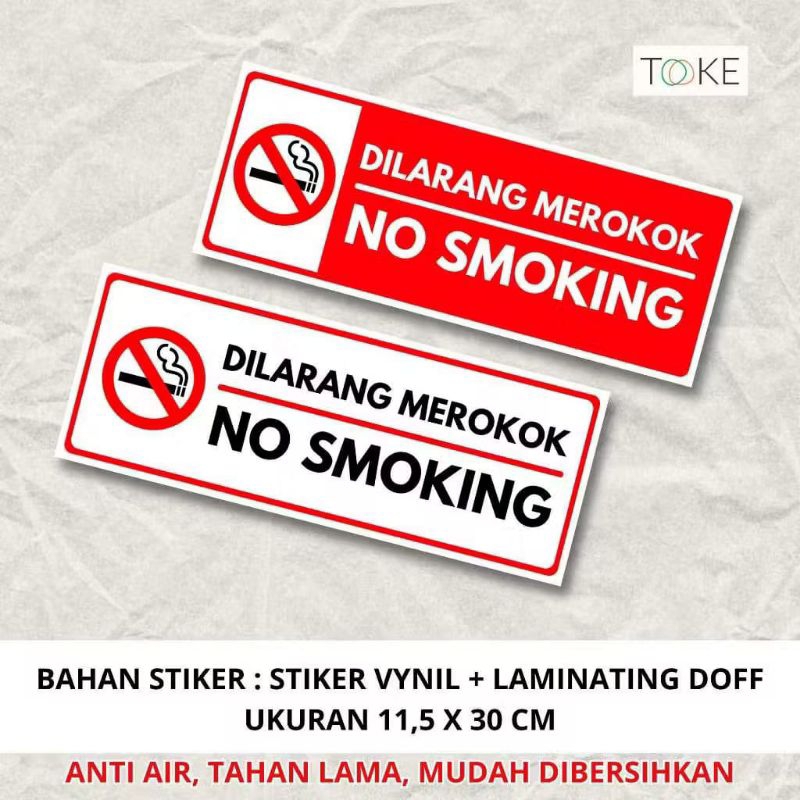 ( Unipaper ) NO SMOKING STICKERS / NO SMOKING STICKERS by. Tooke ...