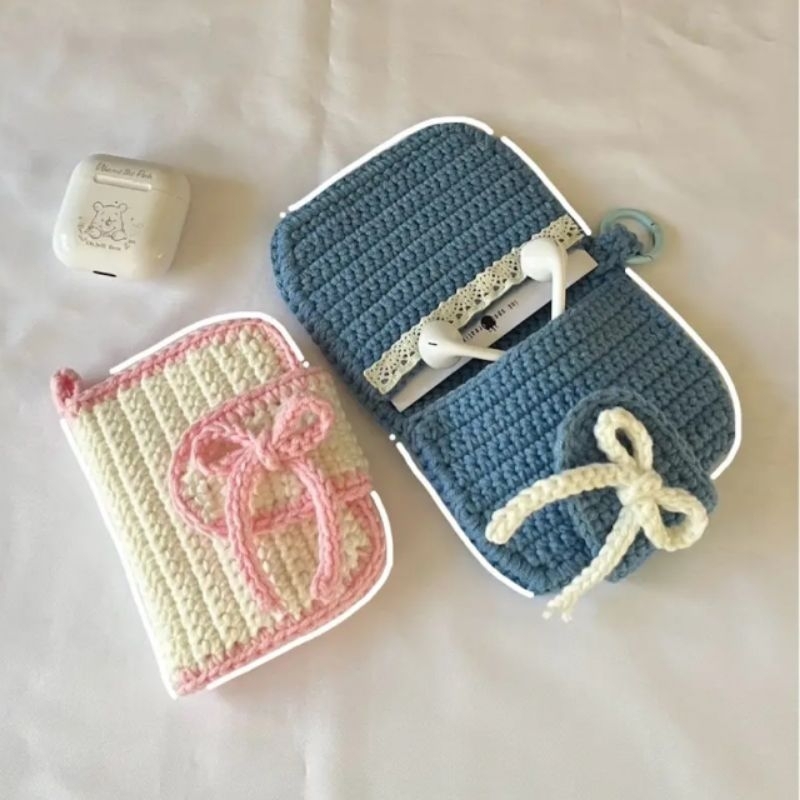 Kariyarin | Aesthetic wallet card coquette mini crochet | Shopee ...