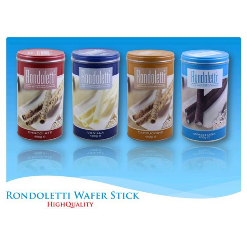 Rondoletti wafer roll canned 400gr | Shopee Philippines