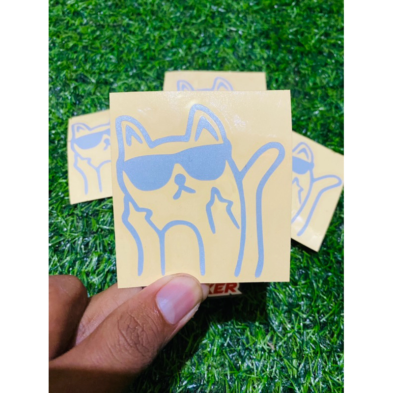 Middle finger cat emoji sticker | Shopee Philippines