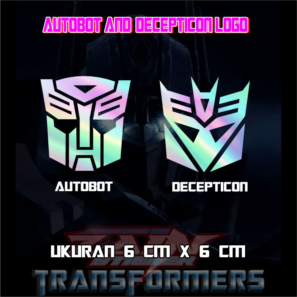 MINIMAL Transformers sticker cutting without minimum order (autobot and ...