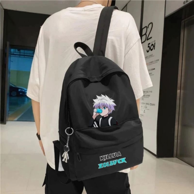 KILLUA hunterxhunter Basic Metal Backpack for middle school/high school ...