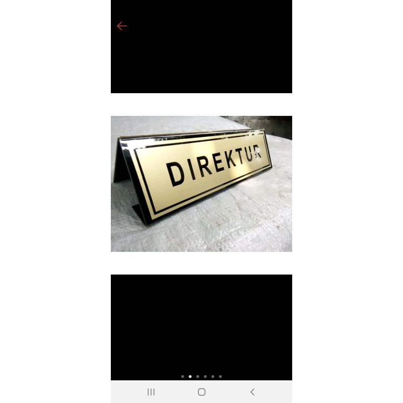 Triangle ACRYLIC TABLE NAME BOARD (10cm×40cm) | Shopee Philippines
