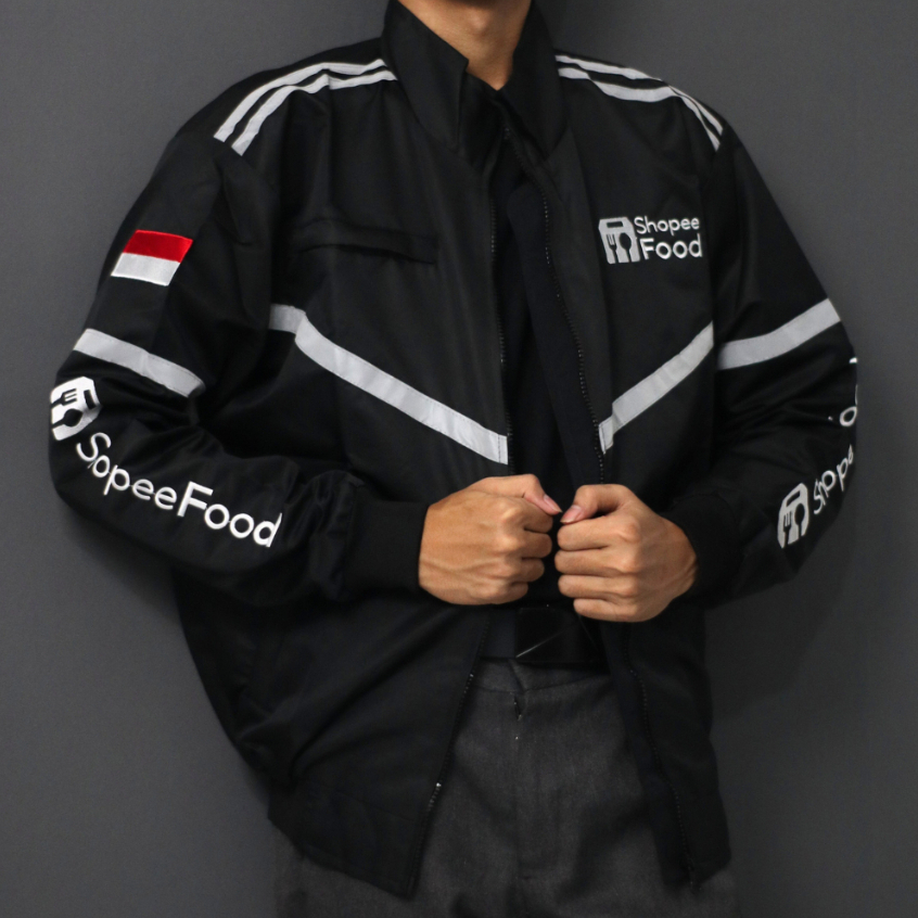 HITAM Online motorbike taxi black motorbike jacket - ojol driver jacket ...