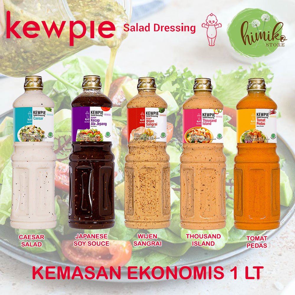 Kewpie Salad Dressing Economical Packaging 1 LT Roasted Sesame Thousand ...