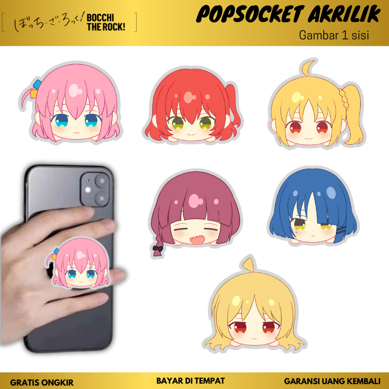 [Bocchi The Rock] Popsocket full acrylic hitori gotoh anime blue lock ...