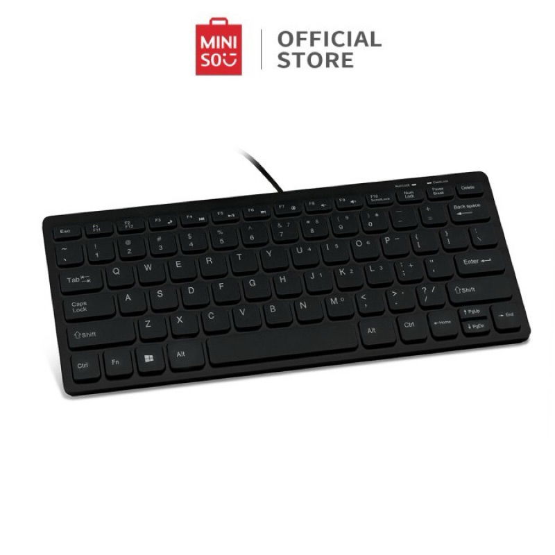 Miniso Mini Wired keyboard for Laptop Black/keyboard MK82 | Shopee ...