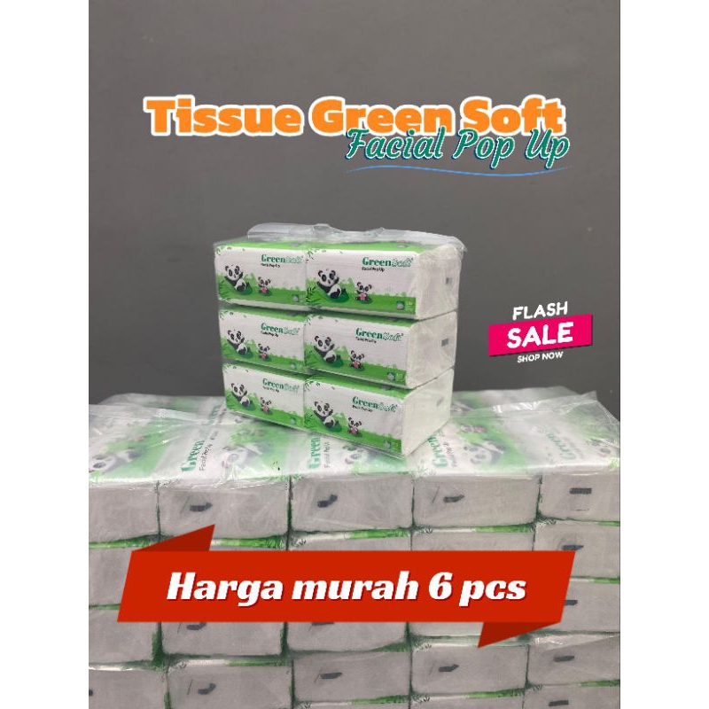Green SOFT POP UP TISSUE 1 PACKAGE CONTAINS 6 PACKS | Shopee Philippines