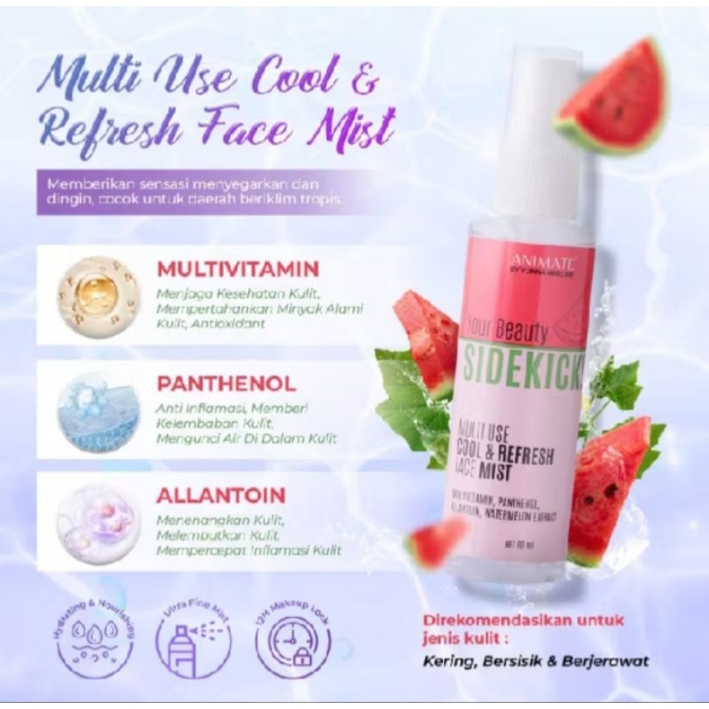 Animate Your Beauty Sidekick Face Mist 60ML FREE GIFT MASK | Shopee ...
