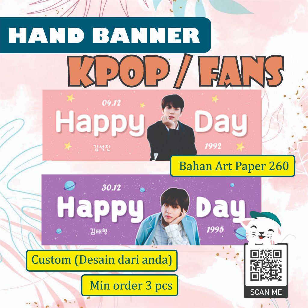 Print Custom Hand Banners | Kpop Hand Banner | Idol Hand Banner ...