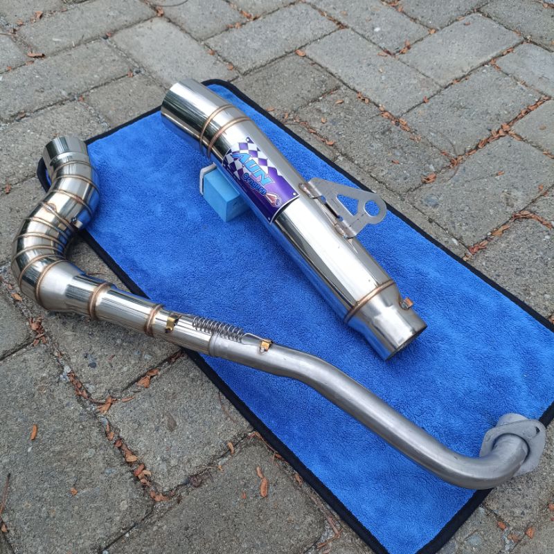 Super Open spec pipe Aun Tube type Canister 51mm and big elbow for Wave ...