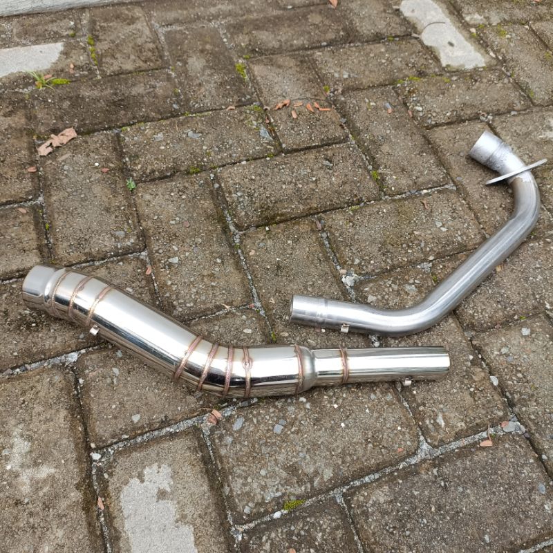 Stainless steel pipe Big elbow 51mm for Raider 150carb/fi Tmx125/155 ...