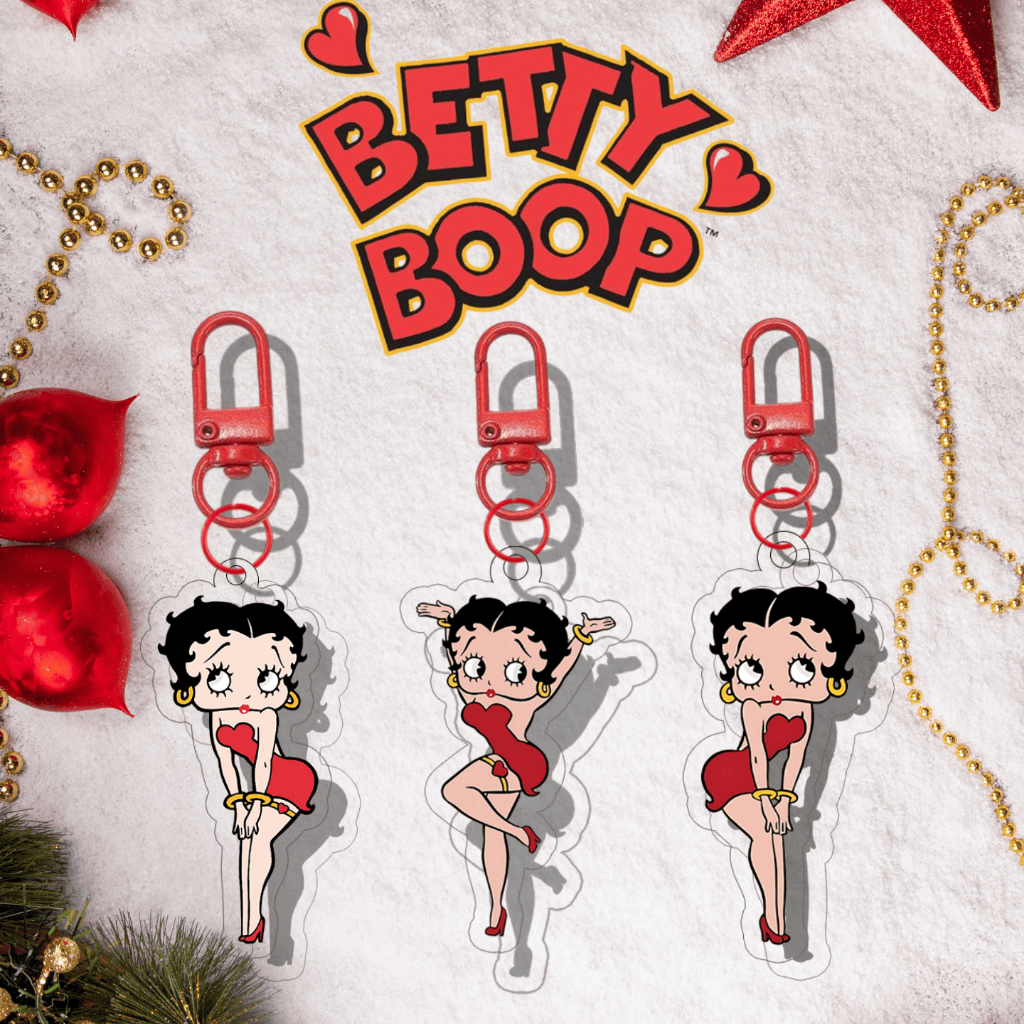 GANTUNGAN Betty Boop Vintage Keychain | Vintage Betty Boop Acrylic ...