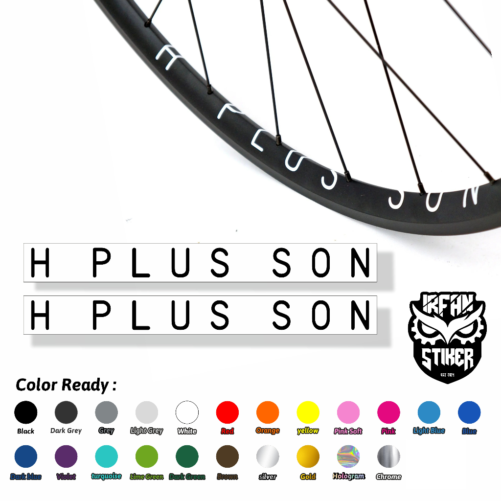 Rim H Plus Son decal sticker | Shopee Philippines