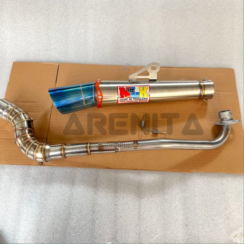 Nlk conical exhaust pipe for xrm 125 wave 125 fury125 rs125 rusi tc ...