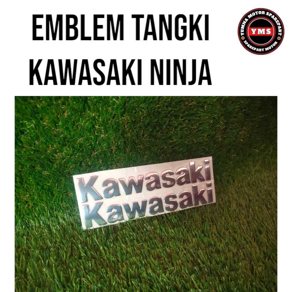 Kawasaki ninja r tank emblem, a set of kawasaki ninja r logo emblems ...