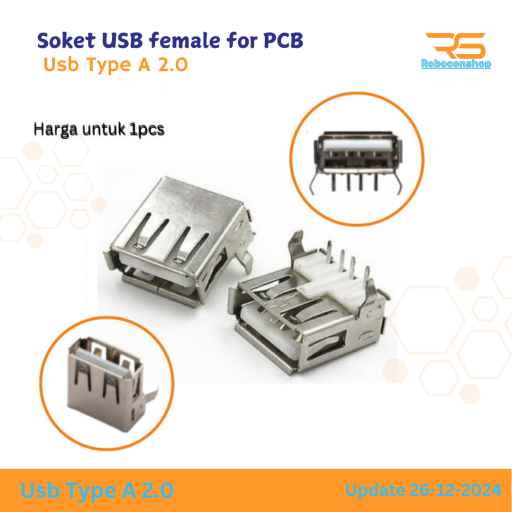 USB female Socket for PCB / USB Female Socket 4 pin USB Female Type A ...