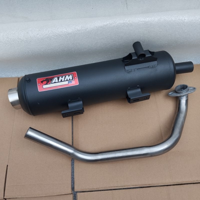 Ahm muffler exhaust cutting standard Racing Chicken pipe beat carb/fi ...