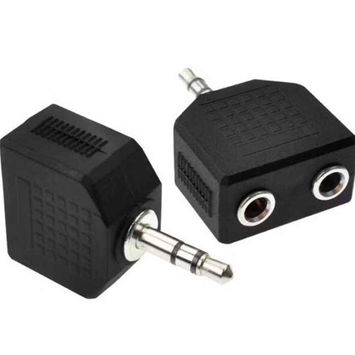 2-socket Mini Stereo Audio Connection to 3.5mm Stereo Mini Jack ...