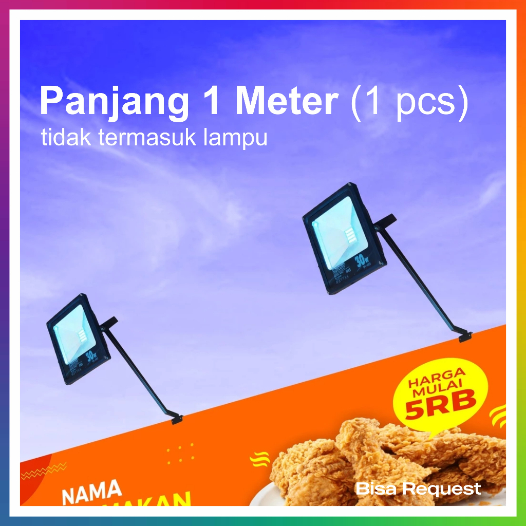 Spotlight Hook Pole / Flood Light 1 Meter | Shopee Philippines