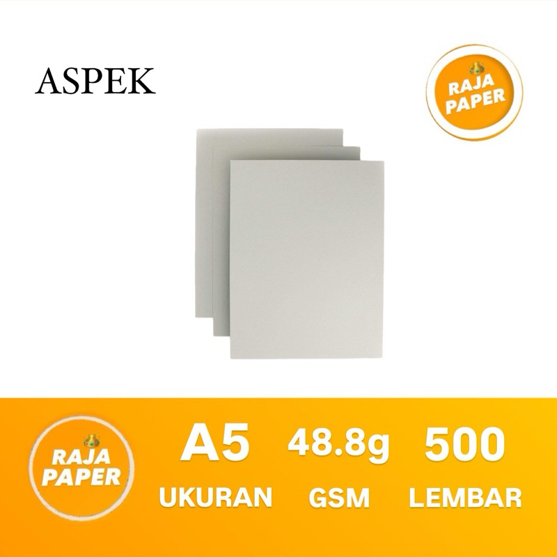 Frosted Newspaper Size A5 500 Sheets 48.8 Gsm Gr Gram By Aspect ( 148 ...