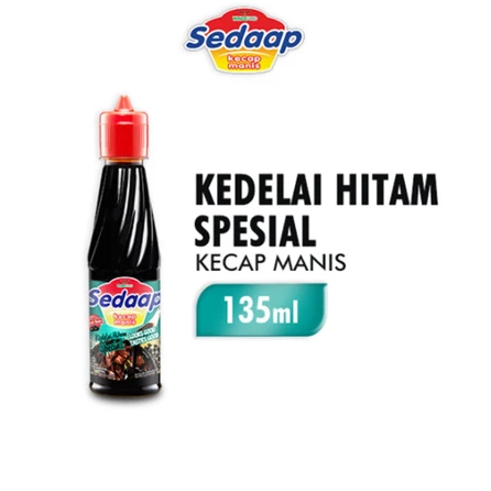 HITAM Sedaap Special Black Soybean Sweet Soy Sauce in 135 ml Bottles ...