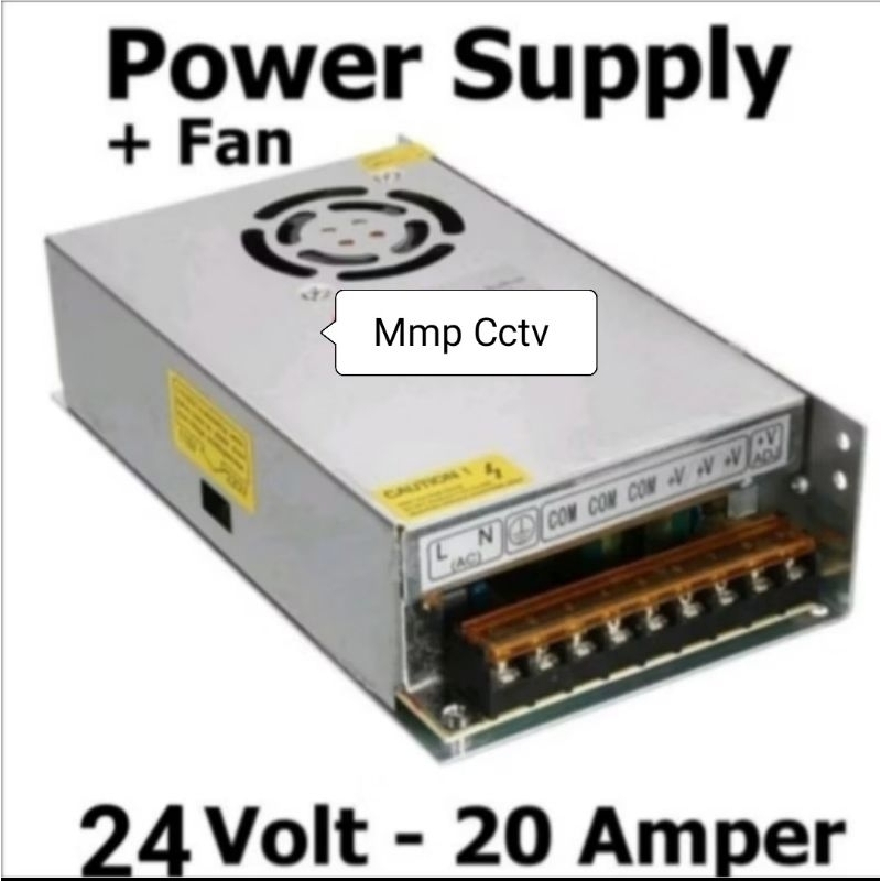 24v 20A 480W Power Supply Transformer - ORIGINAL 24 Volt 20A | Shopee ...
