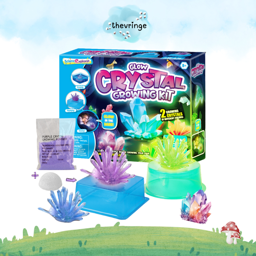 Glow Crystal Growing Kit Sciencexplore STEM Science Experiment Kit Hand ...