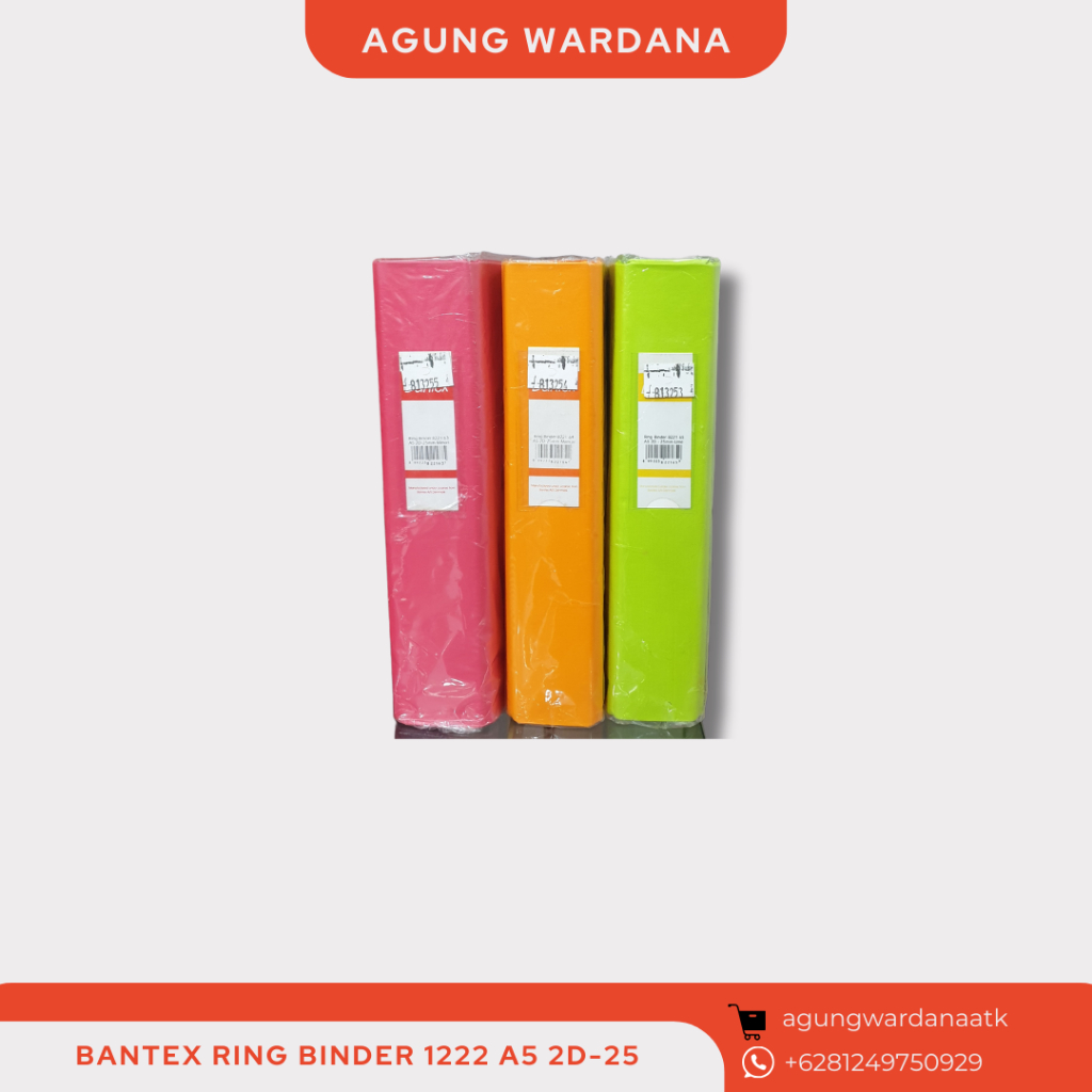 BANTEX RING BINDER 1222 A5 2D-25 | Shopee Philippines