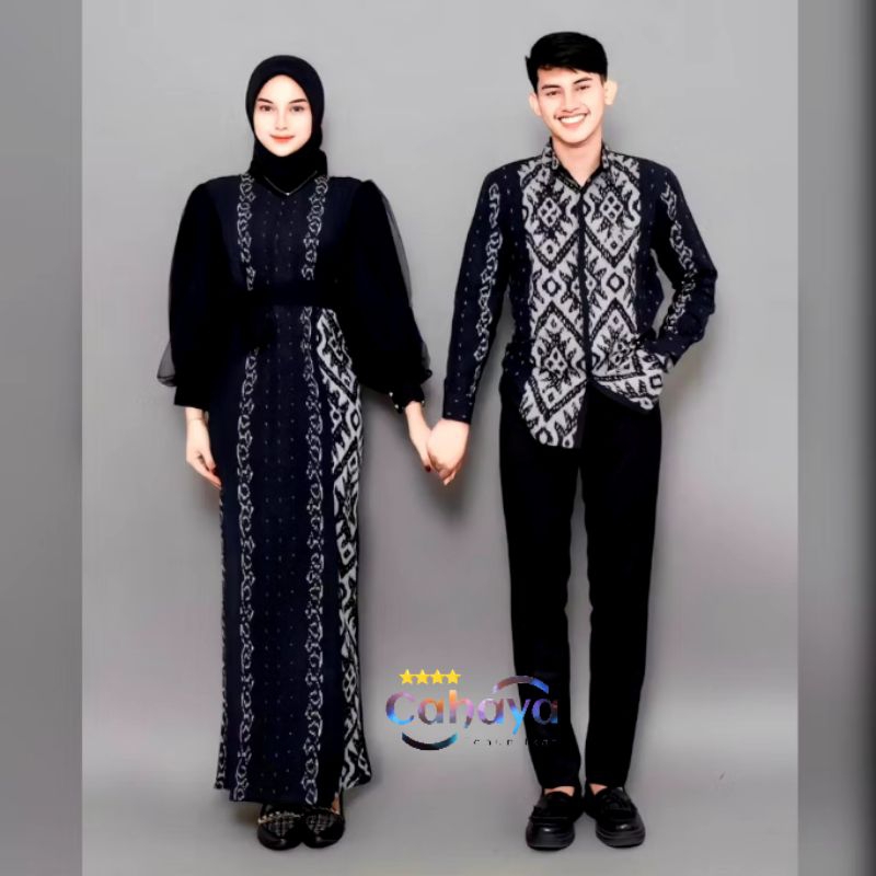 New Padma Black Series Latest Family Sarimbit Woven Couple Clothes ...