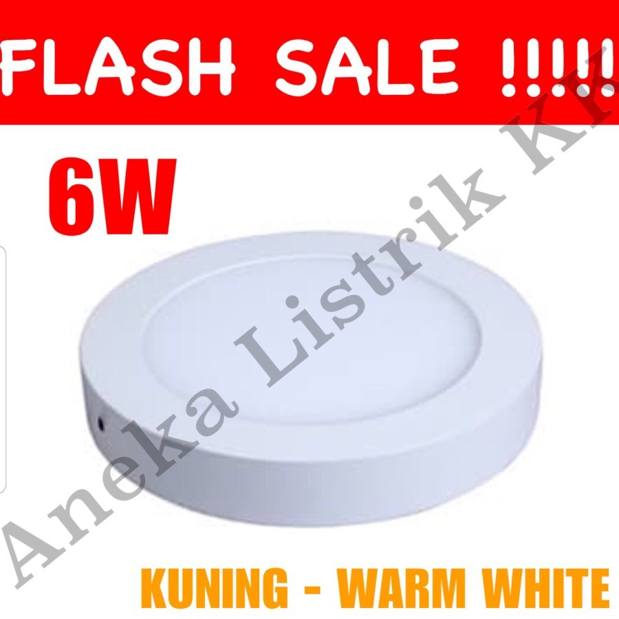 Led Downlight PANEL OUTBOW ROUND YELLOW 6W DOWN LIGHT OB 3000K 6 Watt ...