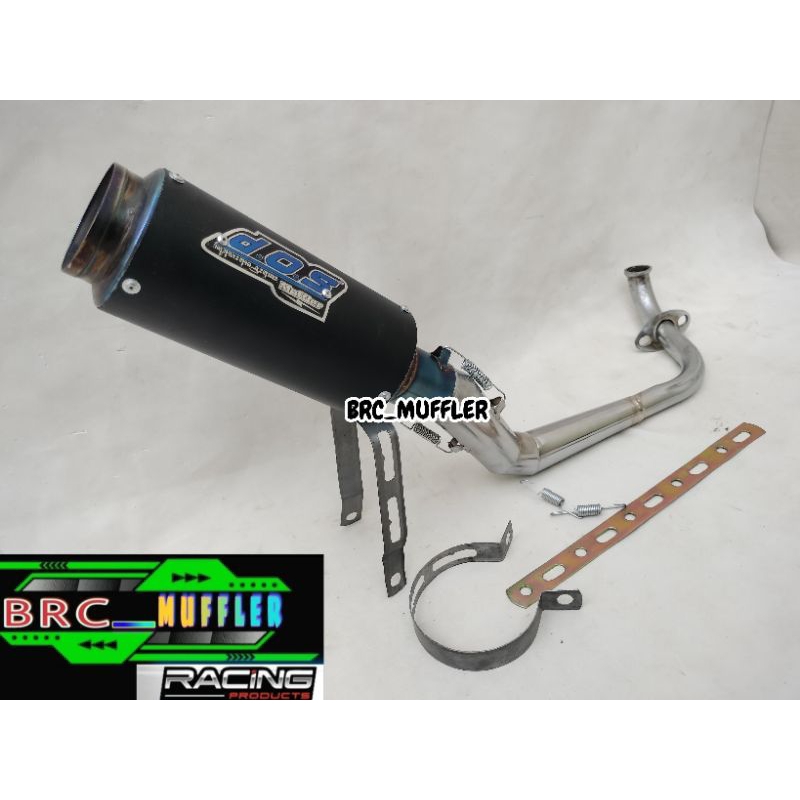 HITAM Racing DOS EXHAUST CAT COATING BLACK MATIC HONDA BEAT KARBU, BEAT ...