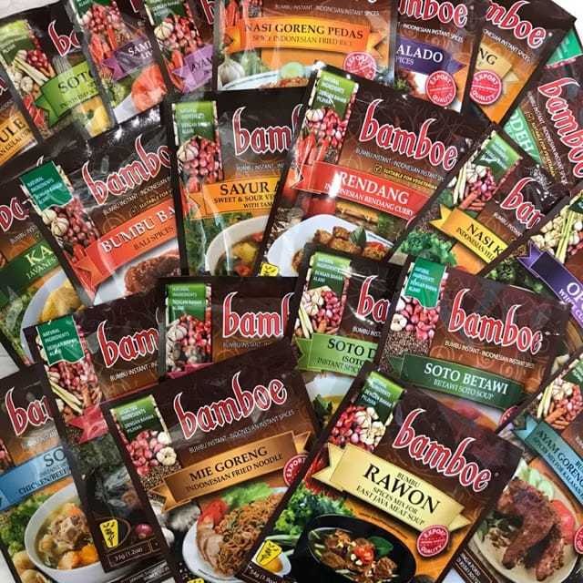 Bamboe Kitchen Spices All Variants Rawon Rendang Balado Fried Rice Soto ...