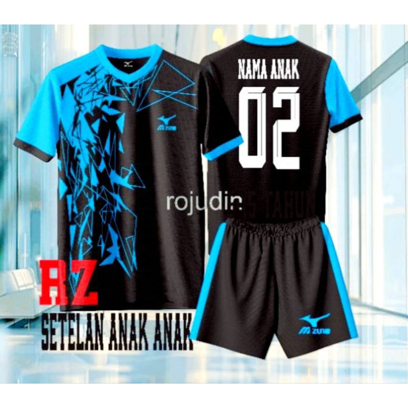 Football CLOTHES GERATIS JERSEY NAME NUMBER CHILDREN'S VOLLY FOOTBALL ...