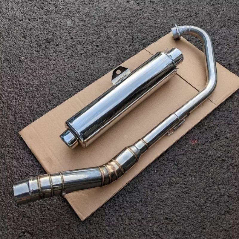 Muffler exhaust standard pipe + elbow raider 150carb,fi Tmx 155 ...