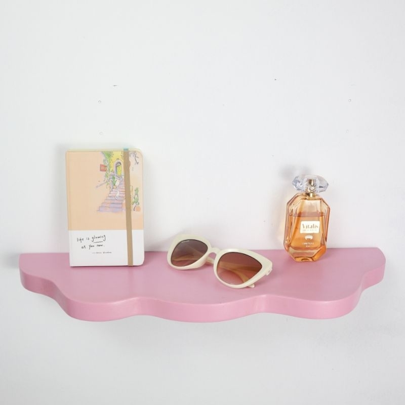 Wavy shelf / Wave shelf, cute multi-purpose wall shelf | Shopee Philippines
